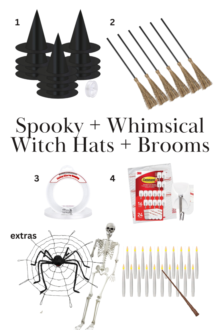 The Easiest Floating Witch Hat and Broom Decor Tutorial ...